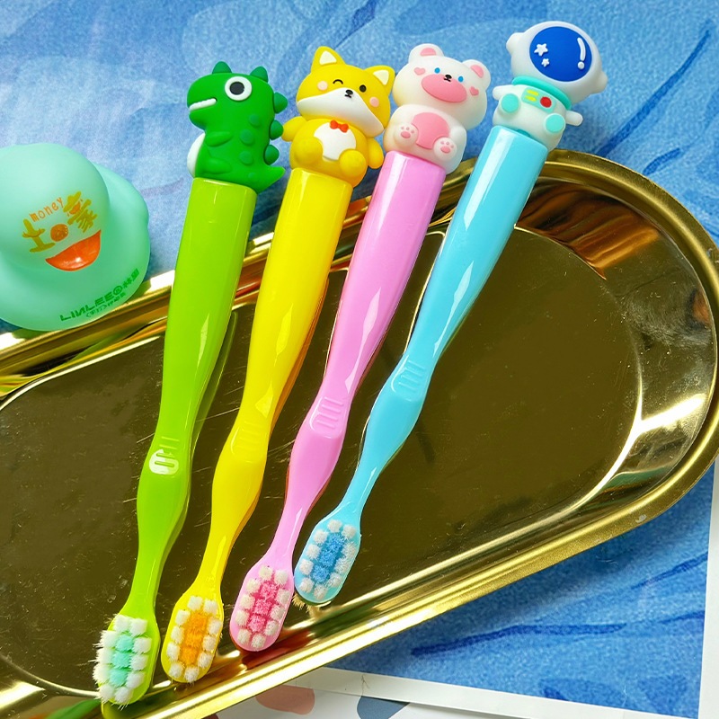 Cartoon Themed Soft Bristle Toothbrush For Kids With Silky Bristles To ...