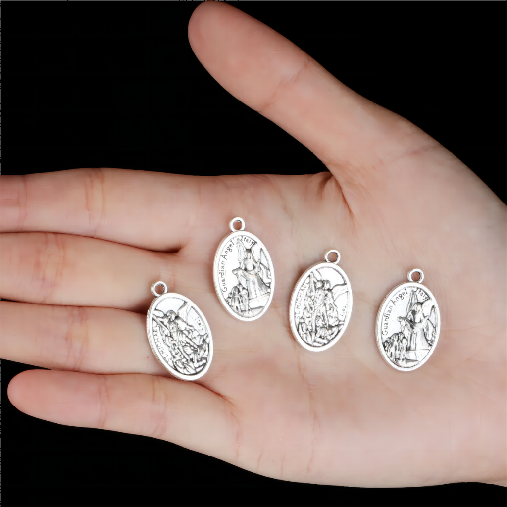 10pc St. Michael Archangel Charms - Christian Exorcism Medal Pendants ...