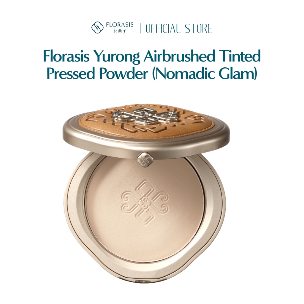 花西子Florasis Yurong Airbrushed Tinted Pressed Powder (Nomadic Glam ...