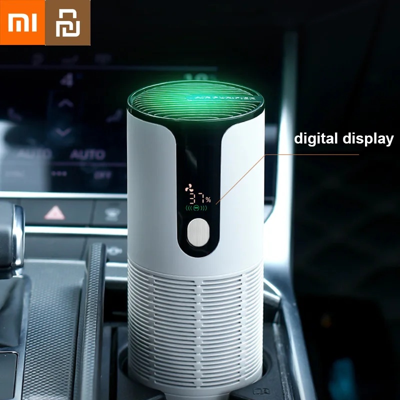 2026 NEW Youpin Car Air Purifier HEPA Filter Deodorizer Negative Ion ...