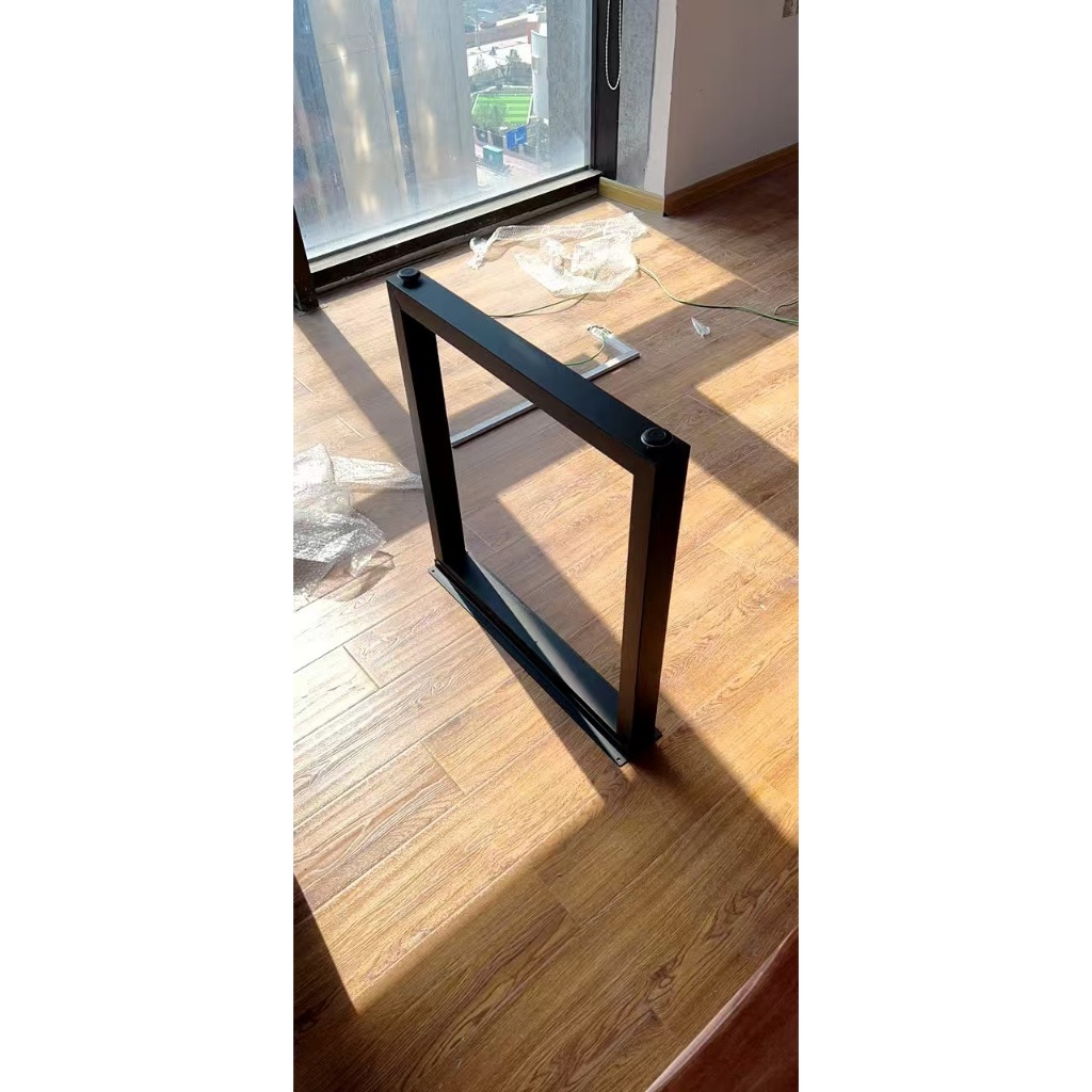 Table legs Wrought iron table legs Custom metal frame bench end table ...