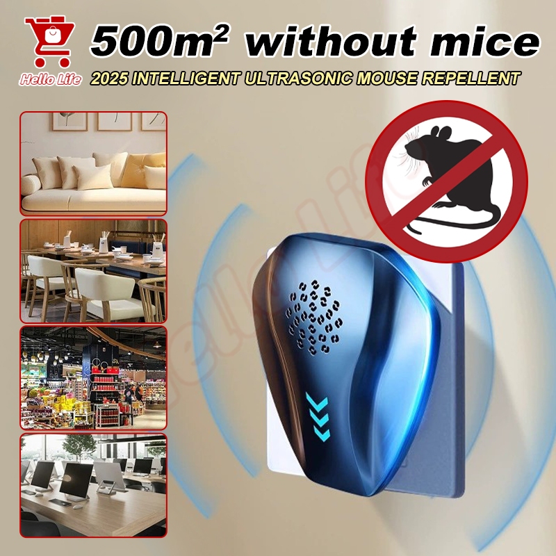 2025 Upgrade Rat Repellent Ultrasonic 50KHZ Ultrasonic Pest Control ...
