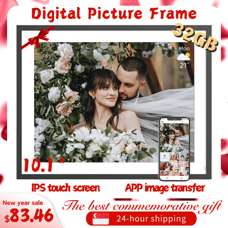 10.1Inch Frameo Digital Photo Frame WIFI Digital Picture Frame Smart ...