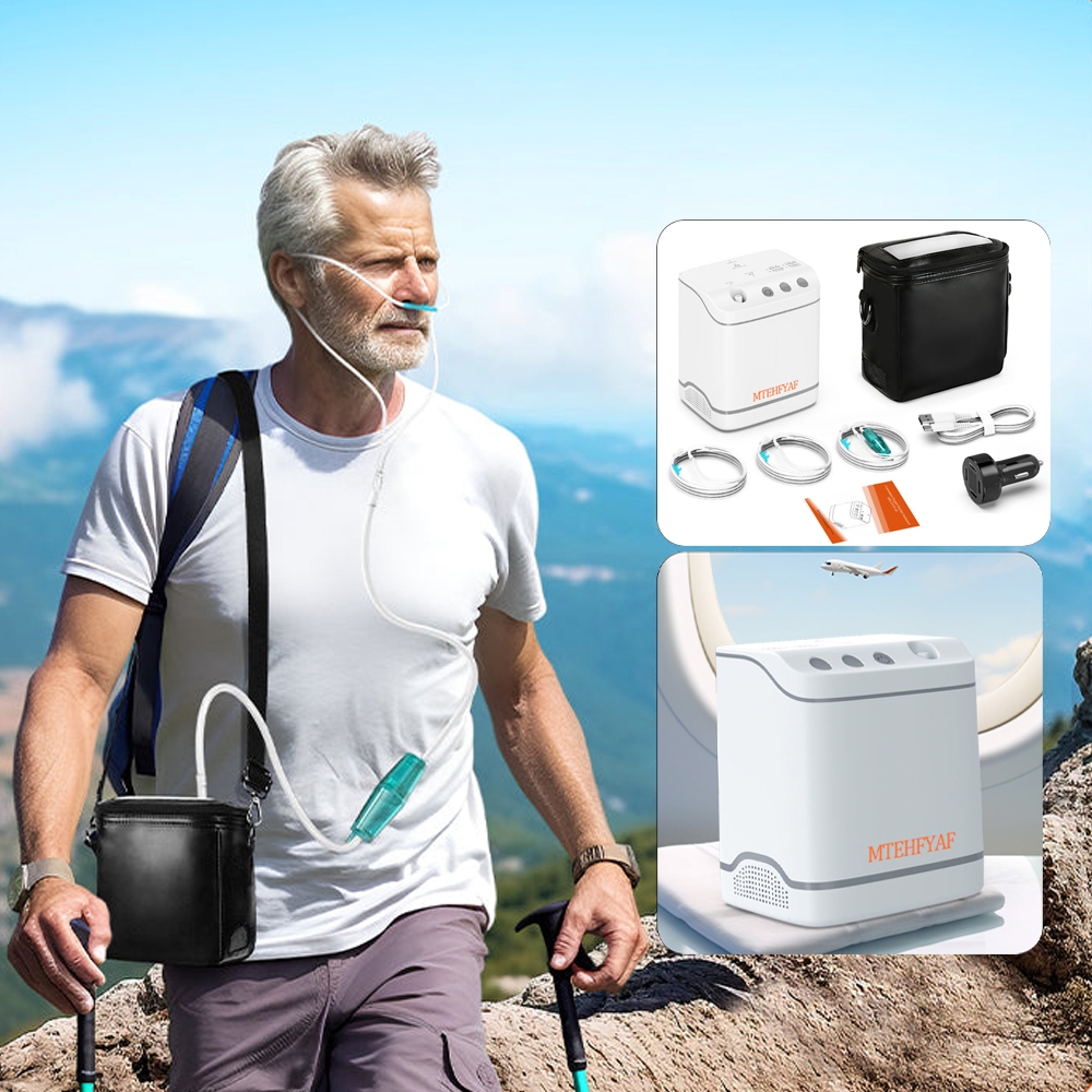 Travel Portable Oxygen Machine 3-5L Charge Oxygen Concentrator with ...