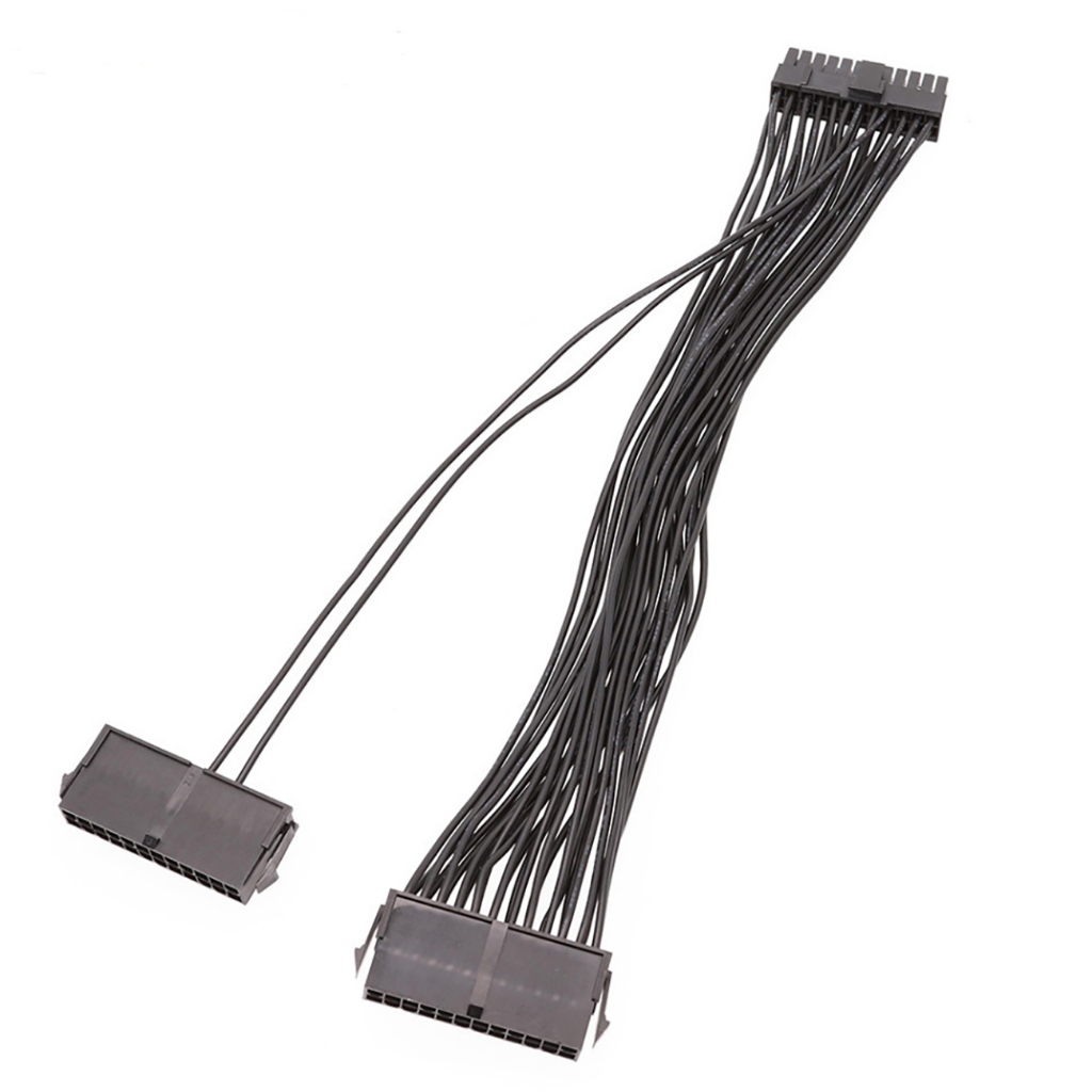24Pin Dual PSU Power Cable 1.05FT/32cm 20+4 Motherboard Dual Startup ...