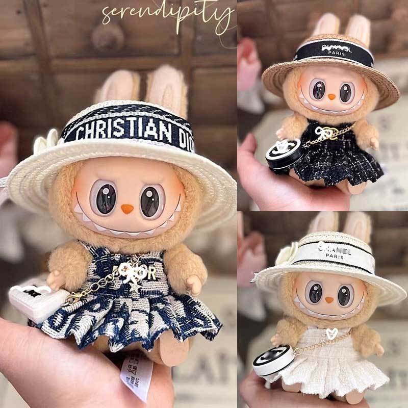 Labubu Clothes labubu Outfit Chic Style Set Premium Top Hat for 15cm ...