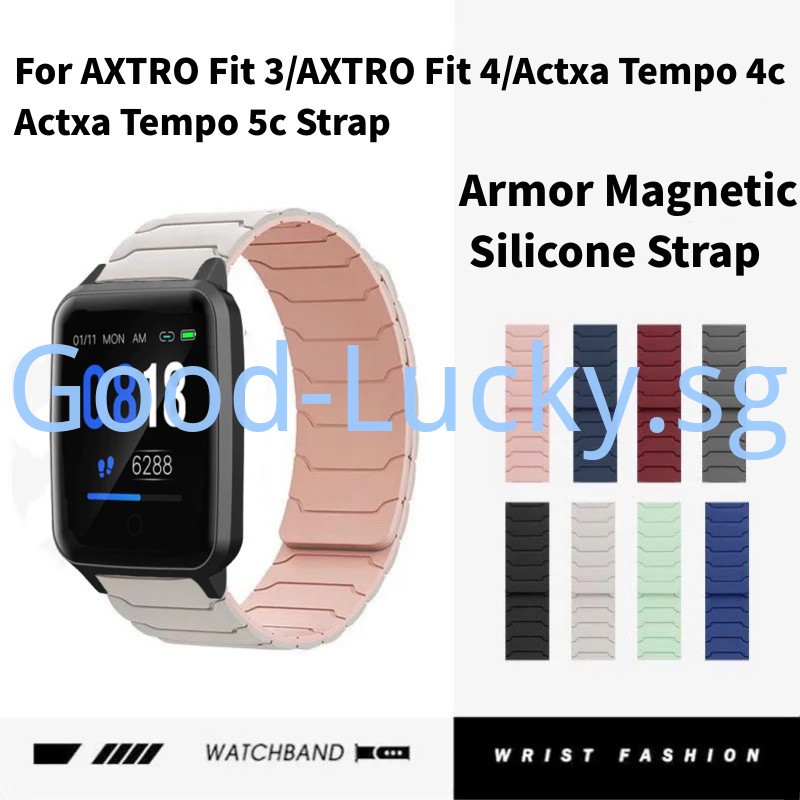 For AXTRO Fit 3/AXTRO Fit 4/Actxa Tempo 4c/Actxa Tempo 5c Strap Armor ...