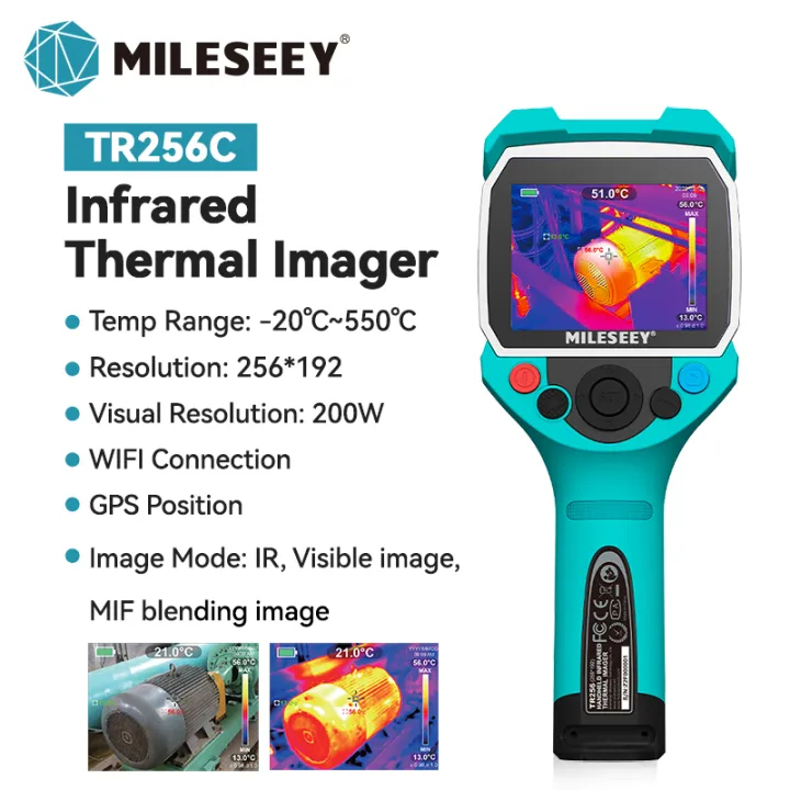 Mileseey TR256C /A Infrared Thermal Imager -20~550°C Industrial Thermal ...