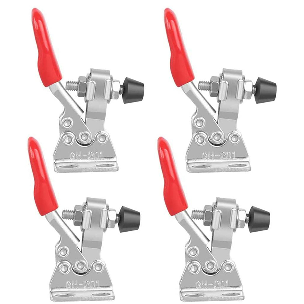 1/4Pcs GH-201 Horizontal Toggle Clamp Quick-Release Set 27KG/59Lbs ...