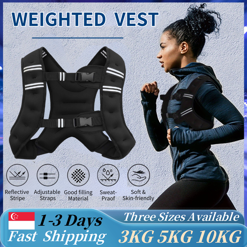 [SG Ready Stock]Weighted Vest Adjustable Workout Equipment Weight Vest ...