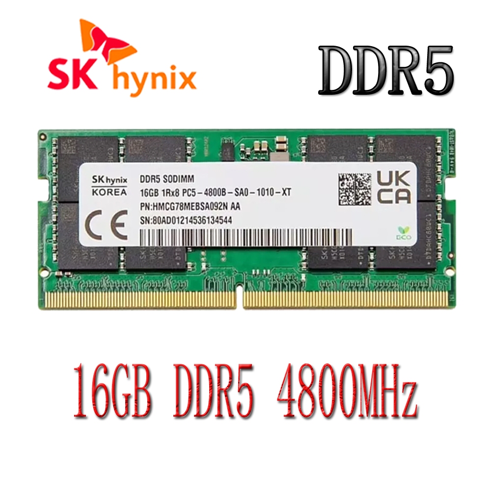 SK Hynix DDR5 RAM 16GB DDR5 4800MHz PC5-38400S 1.1V Notebook Laptop ...