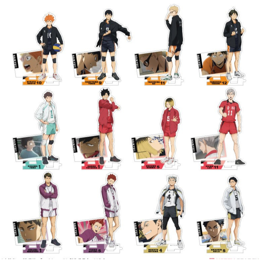 Haikyuu!! Acrylic Gesture Stand Set Kageyama Hinata Anime Hand Sign ...
