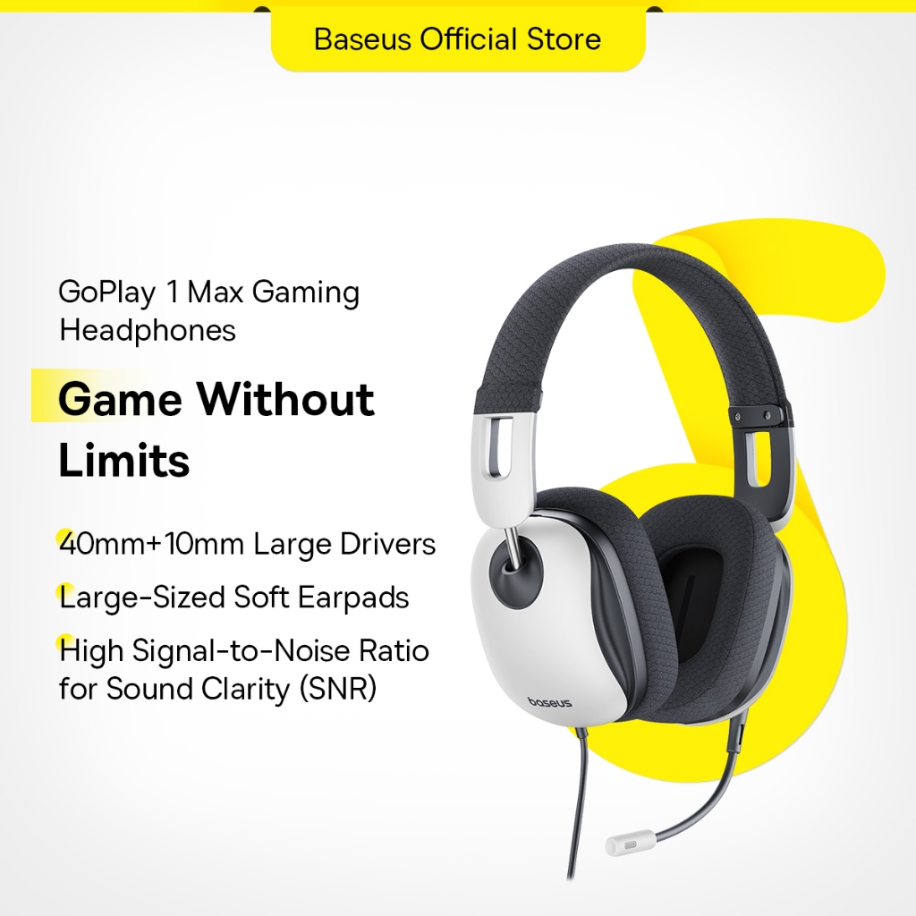 New Baseus GoPlay 1+ Max Gaming Wired Headphones With Mic 7.1 Virtual ...