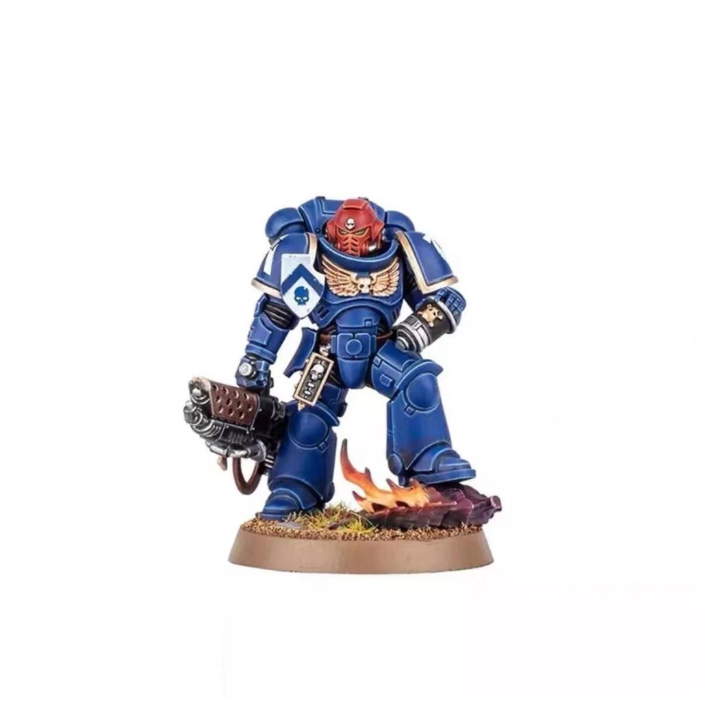 resin recast Space Marines Infernus Sergeant (unassembled, unpainted ...