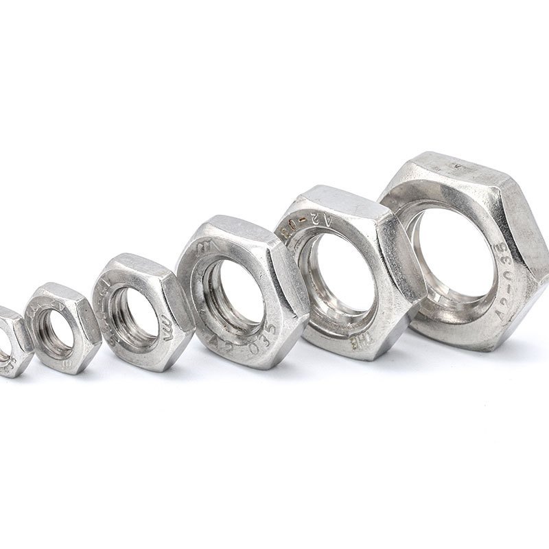 Standard thin Hexagon hex Nuts M3 M4 M5 M6 M8 M10 M12 M16 M18 M20 Bolt ...