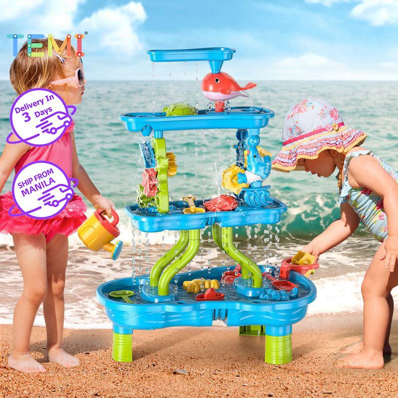 ⭐Shipping from Malaysia⭐TEMI Water Table Toys Children's Pool Bath ...