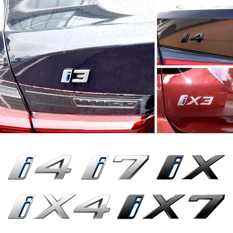 For BMW I3 I4 I7 IX IX3 IX4 IX7 Car Styling ABS Plastic Logo Auto Rear ...