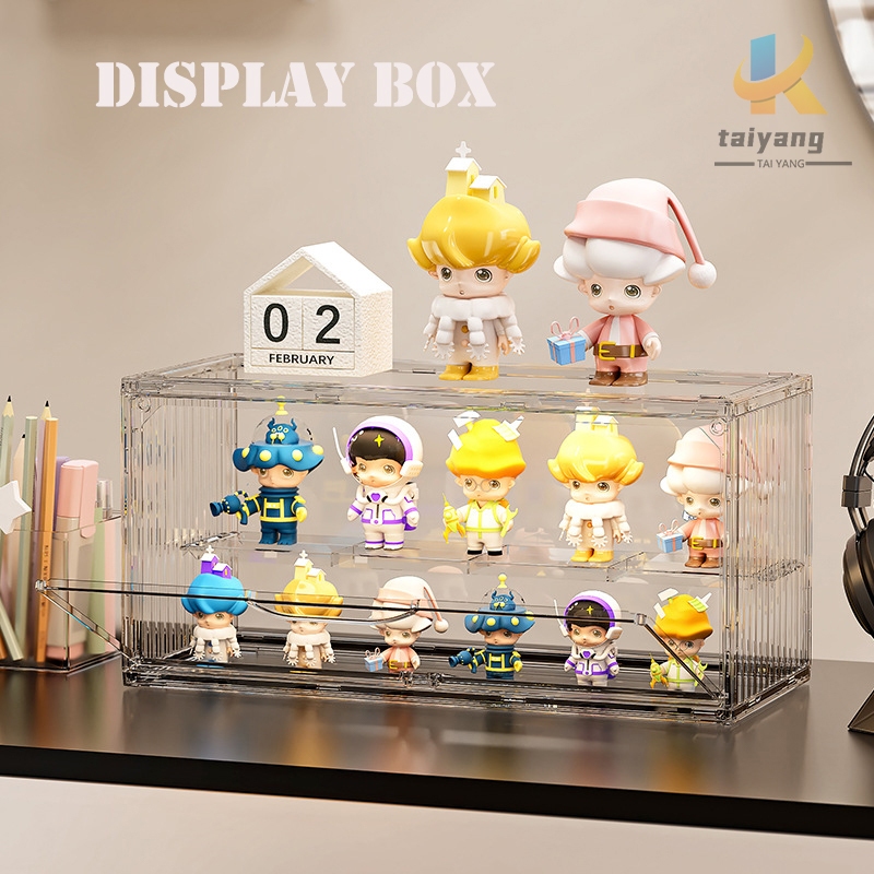 Long Popmart Display Box Stackable Acrylic Display Cabinet Transparent ...
