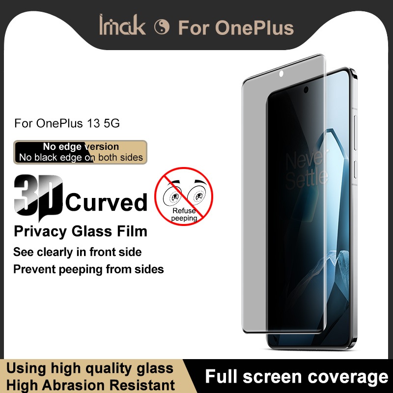 OnePlus 13 5G Tempered Glass Privacy Screen Protector Imak Full ...