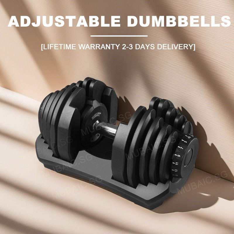 Adjustable Dumbbells Set Weight Perfect for Home Gym Workouts Dumbbell ...