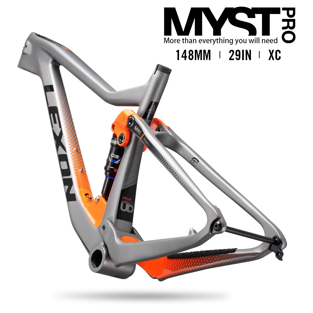 2025 LEXON MYST PRO Full Carbon XC MTB Frame Superlight Full Suspension ...