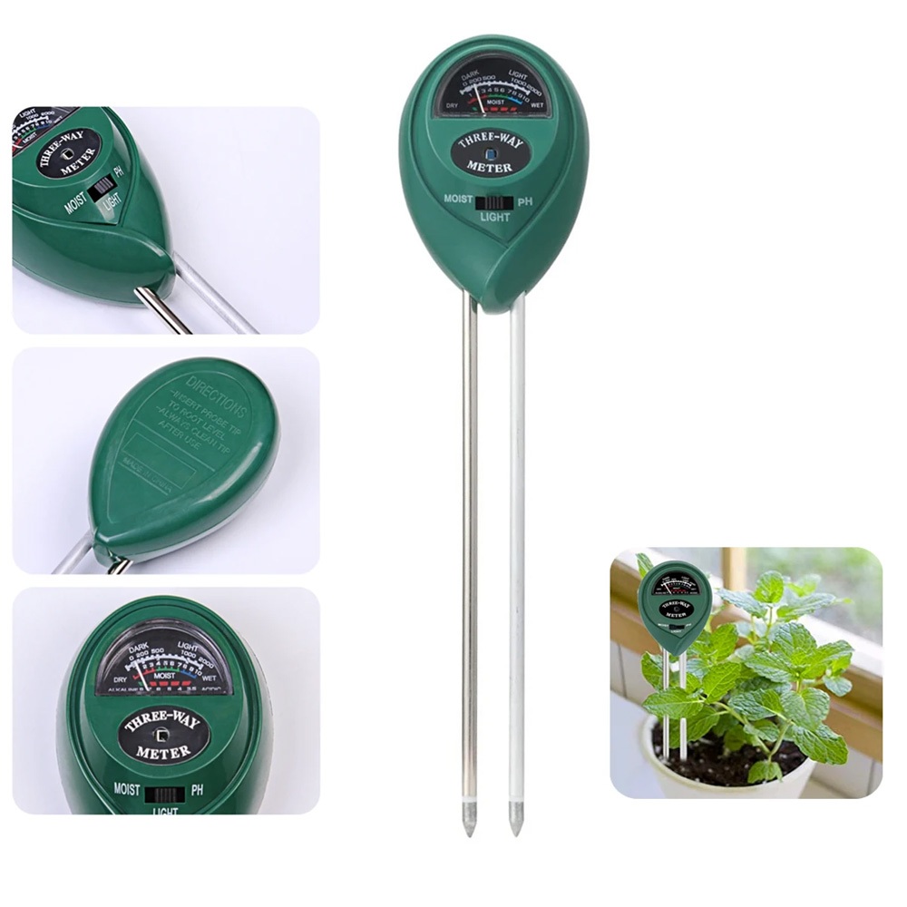3-in-1 Soil Detector Garden Greenhouse Plant Flower Vegetable Soil ...