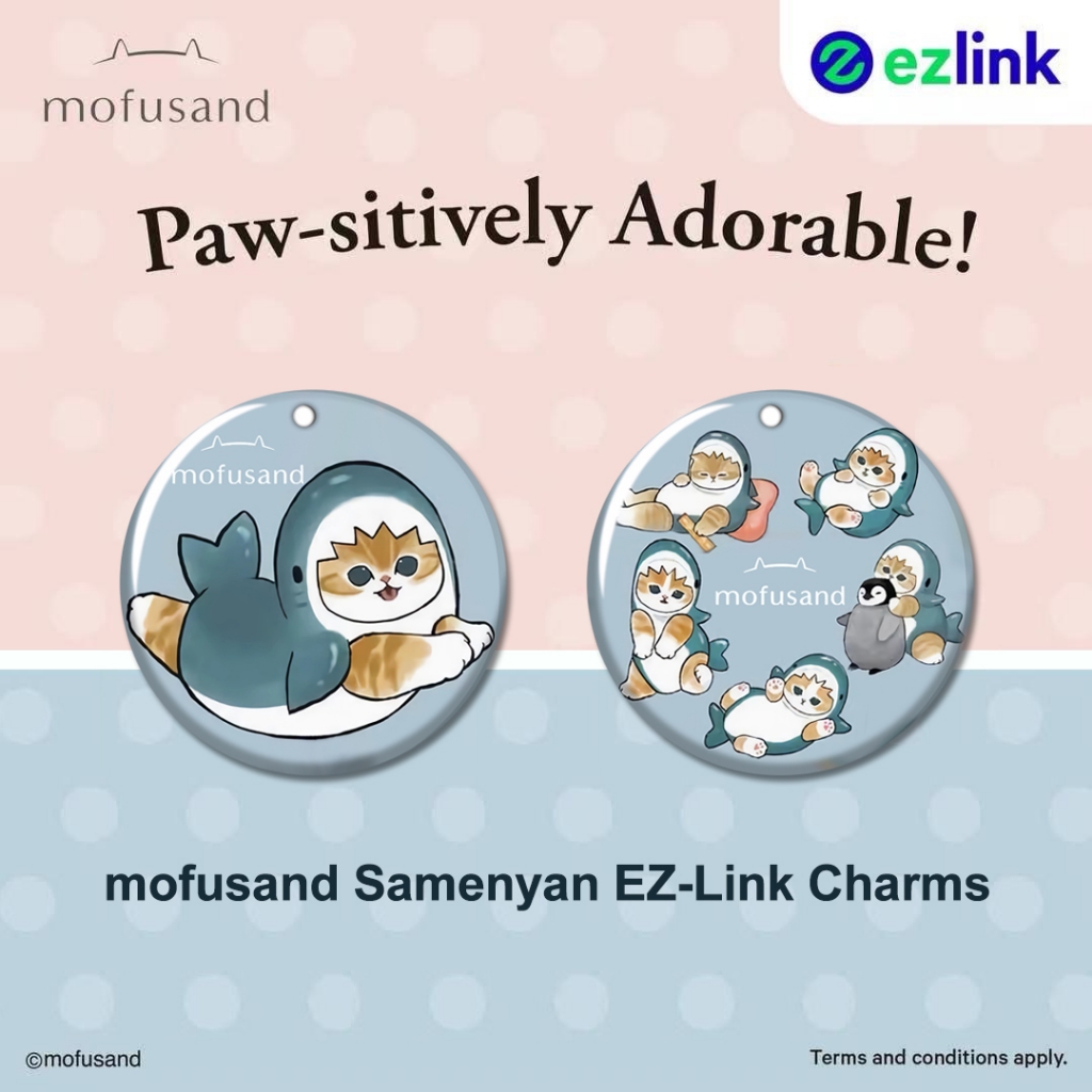 Mofusand Samenyan EZ-Link Charm Round (Exp:2031) | Shopee Singapore