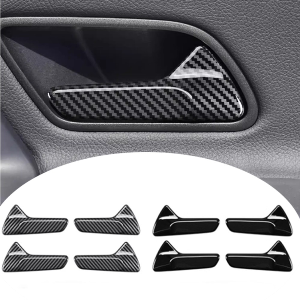 4PCS/Set Car Inner Door Pull Handle Trim Cover Sticker for Mercedes ...