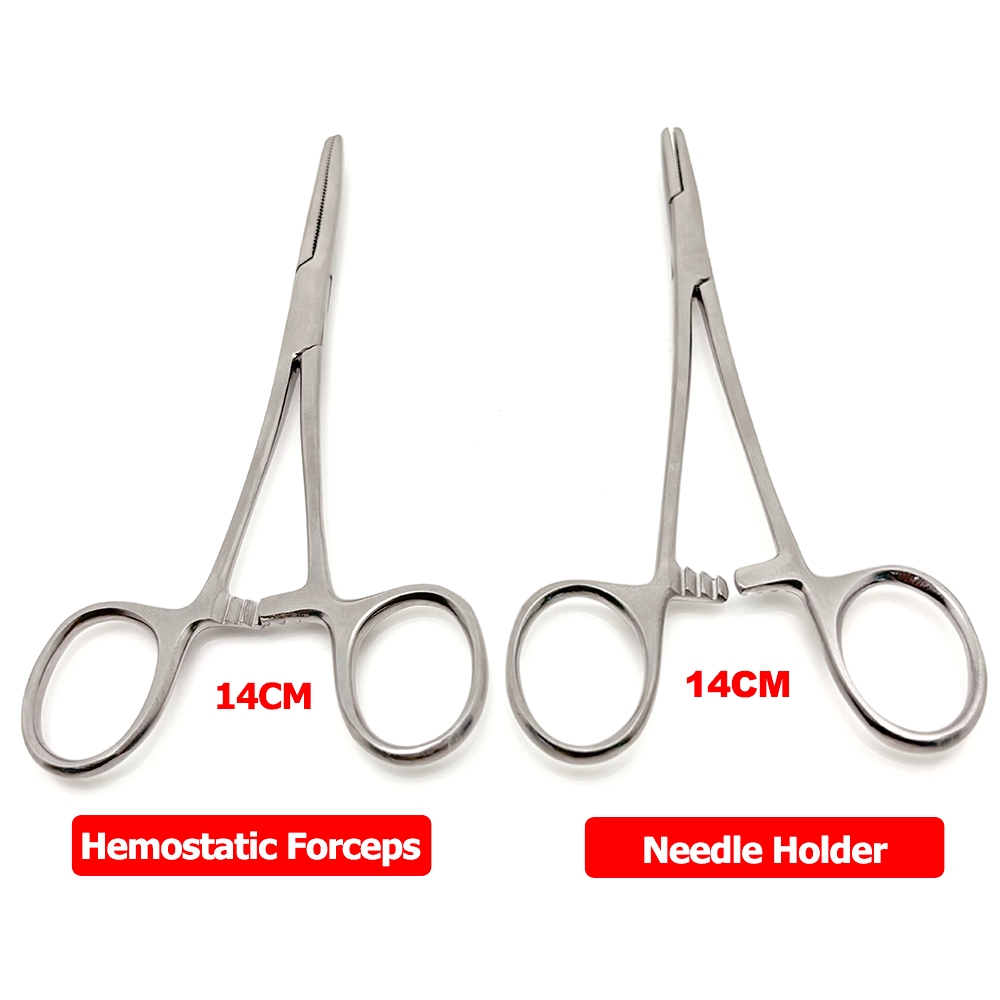 Stainless Steel Needle Holder Hemostatic Forceps Arterial Surgical ...
