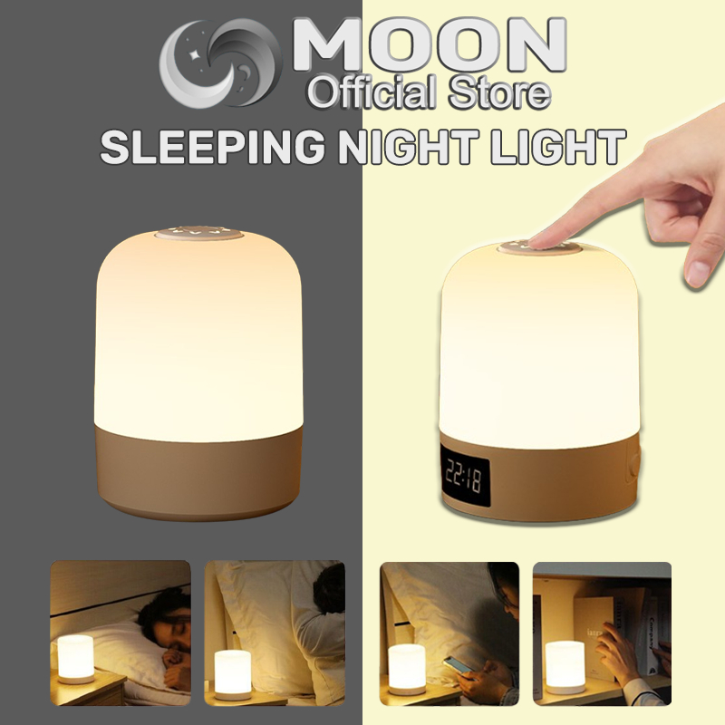 Table lamp Clock Night Light Round Touchlight LED Light Mini Table Lamp ...
