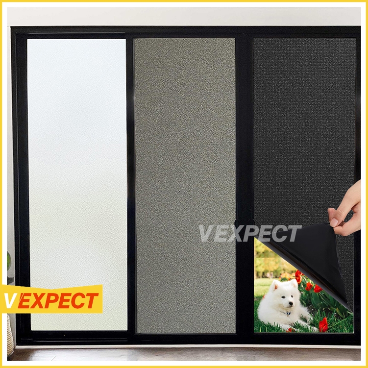 Vexpect Window Glass Privacy Sticker, Sun Blocking Frosted Glass Window ...