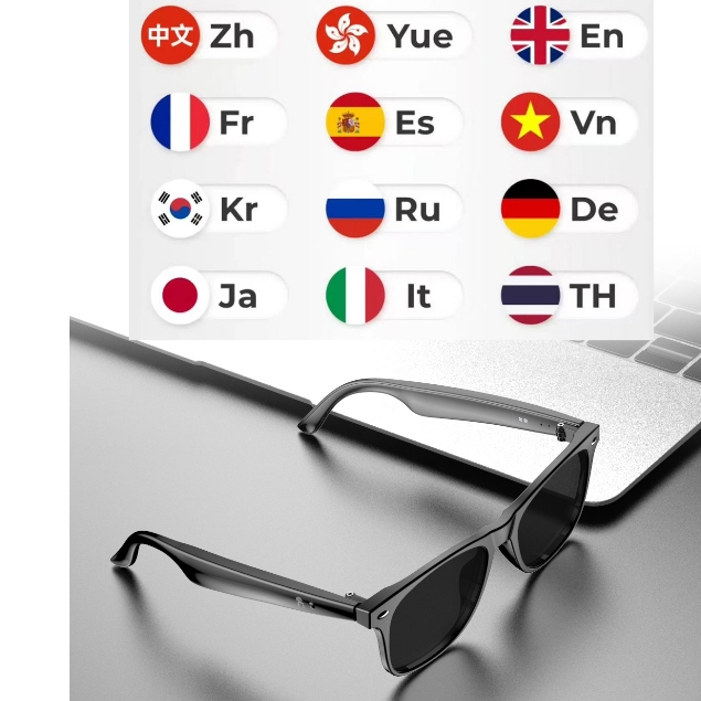 AI Translator Smart Glasses, AI-Powered Smart Glasses, Real-Time ...