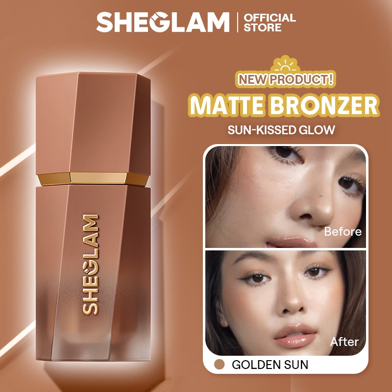 SHEGLAM Sun Beam Matte Liquid Bronzer Long Lasting Highly Pigmented ...