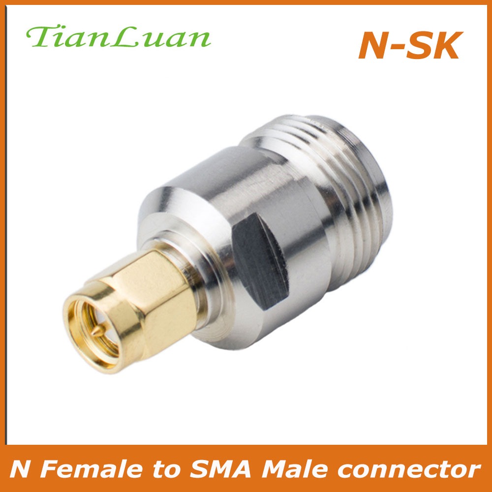 N Type Female Jack (Hole) to SMA Male Plug (Pin) Connector N-Type to ...
