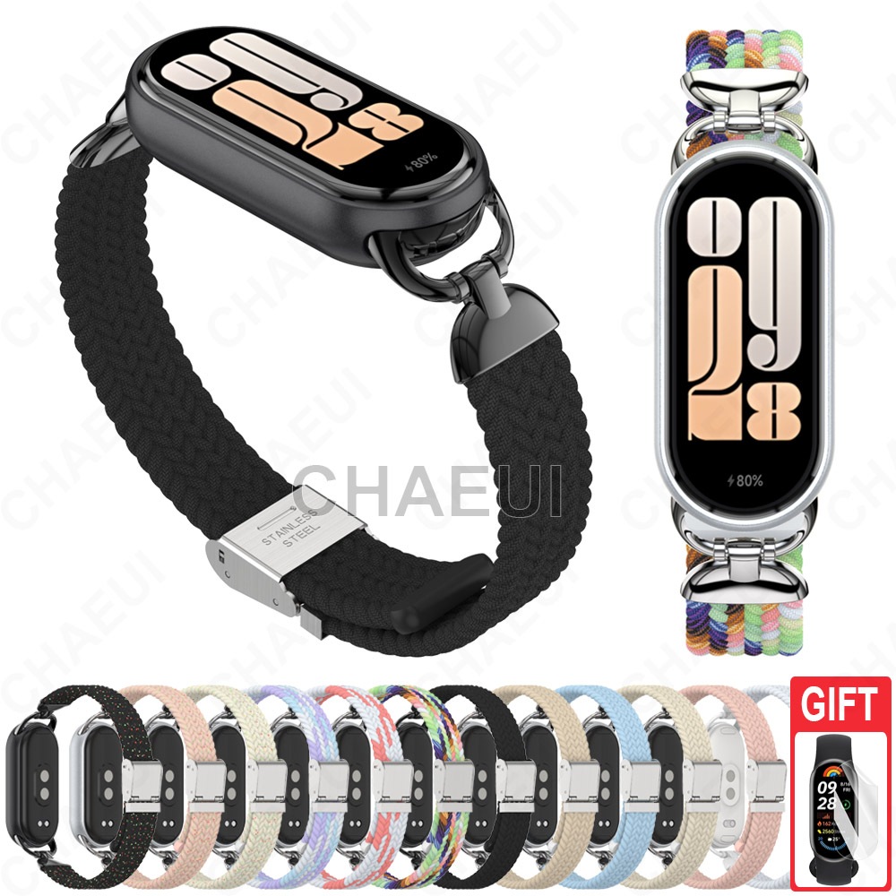 Nylon Strap Wristband Woven Loop Bracelet Accessories for Xiaomi Smart ...