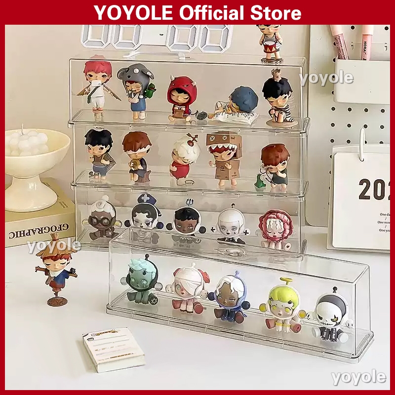 Transparent Popmart Display Box Acrylic Display Case Figurine Storage ...