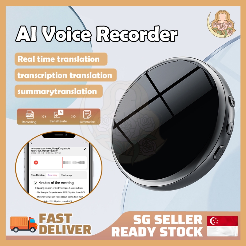 AI Voice Recorder 64GB Note Voice Recorder with Transcribe Mind Mapping ...
