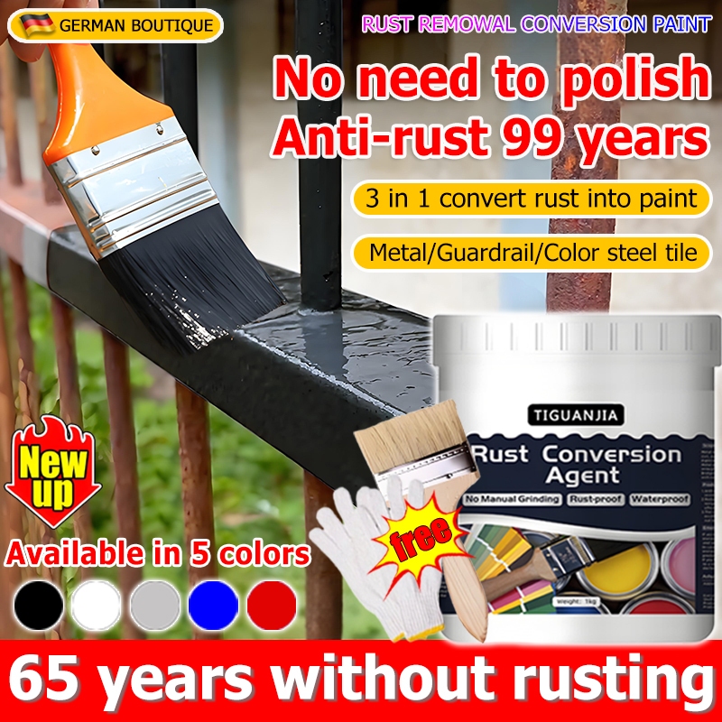 【30 seconds fast drying】1000ml anti rust paint rust remover for metal ...