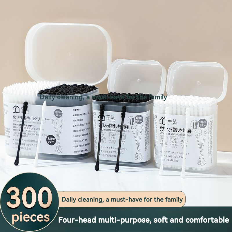 Ready Stock 5-day delivery Ear Picking Cotton Swabs Double-Headed ...