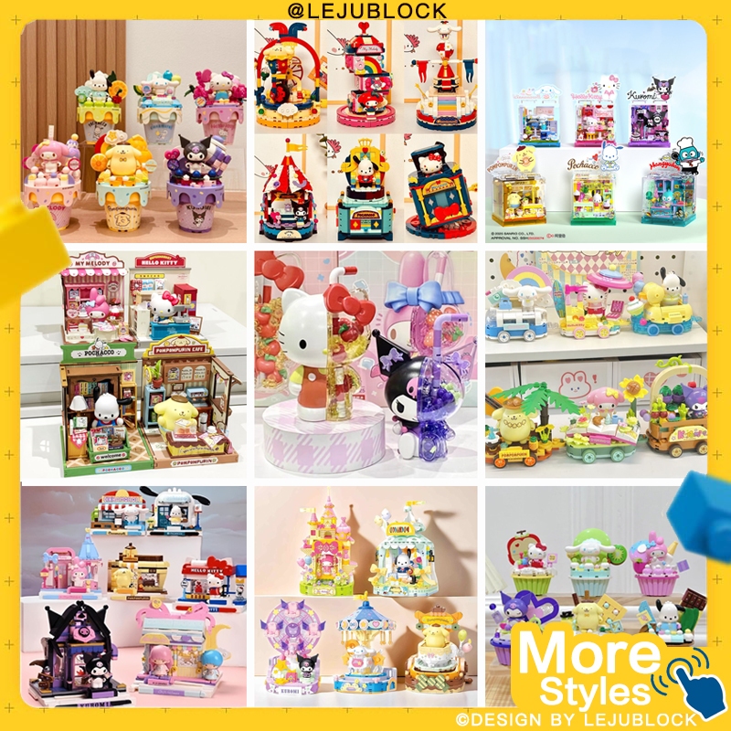 [LEJUBLOCK] 30% discount Sanrio Kuromi Building Blocks Cinnamoroll mini ...