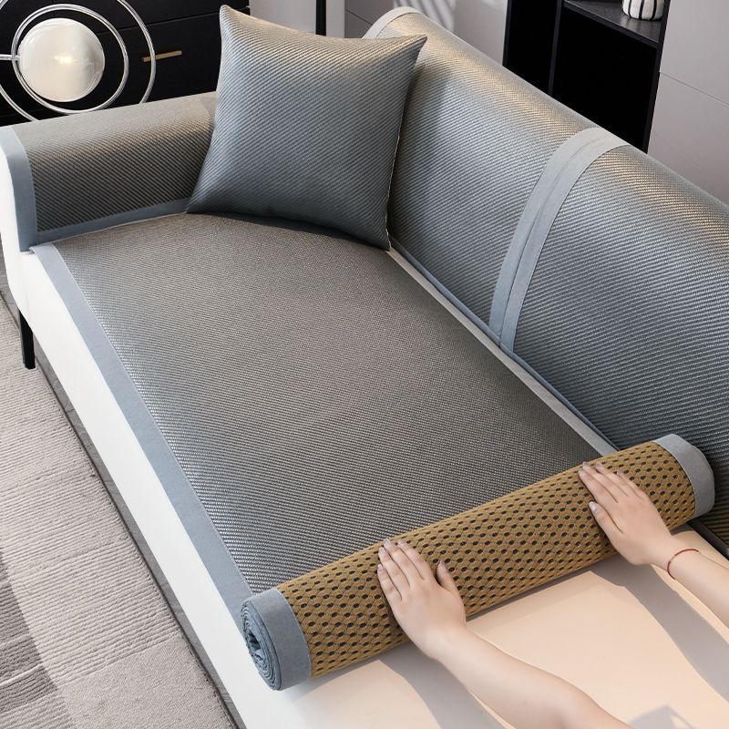 [Mold proof and not stuffy] Sofa Cove ice silk cool material sofa cover ...