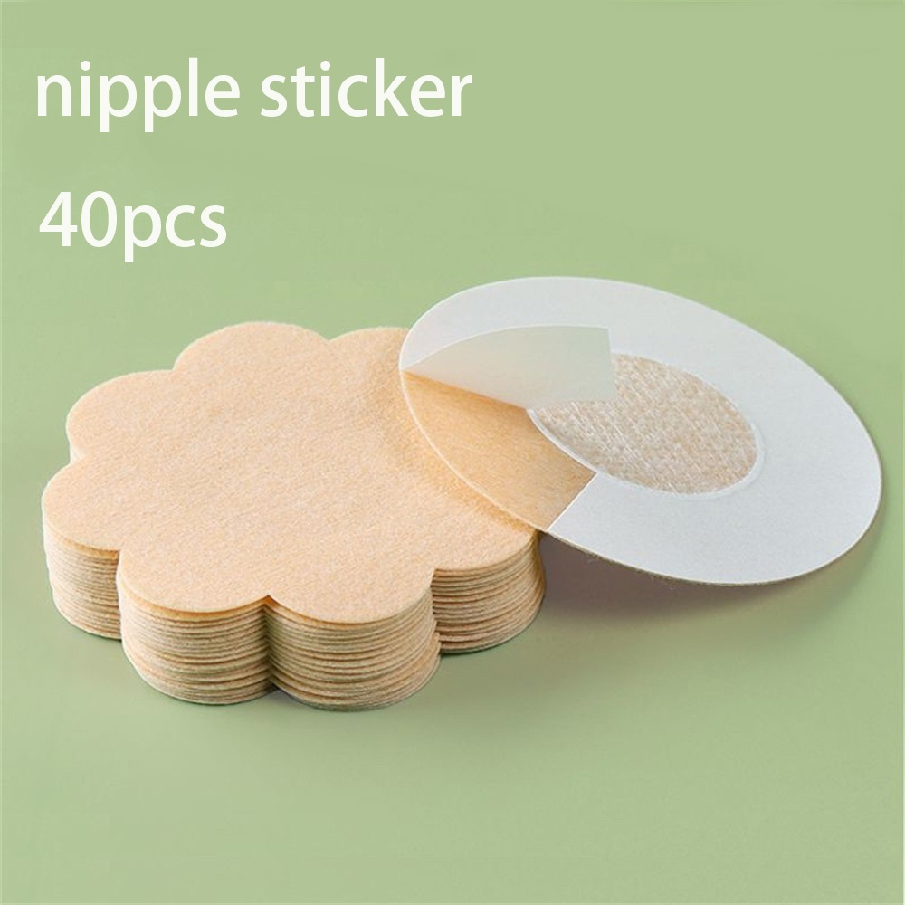 40 PCS Invisible Nipple Tape Non-Woven Nipple Sticker Nipple Cover ...