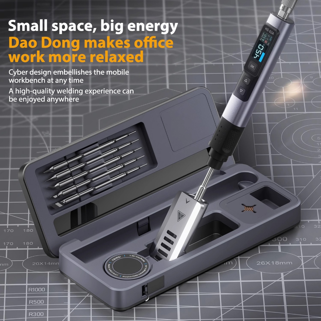 FNIRSI Smart Soldering iron HS-02A/B Mobile Workbench Storage box ...
