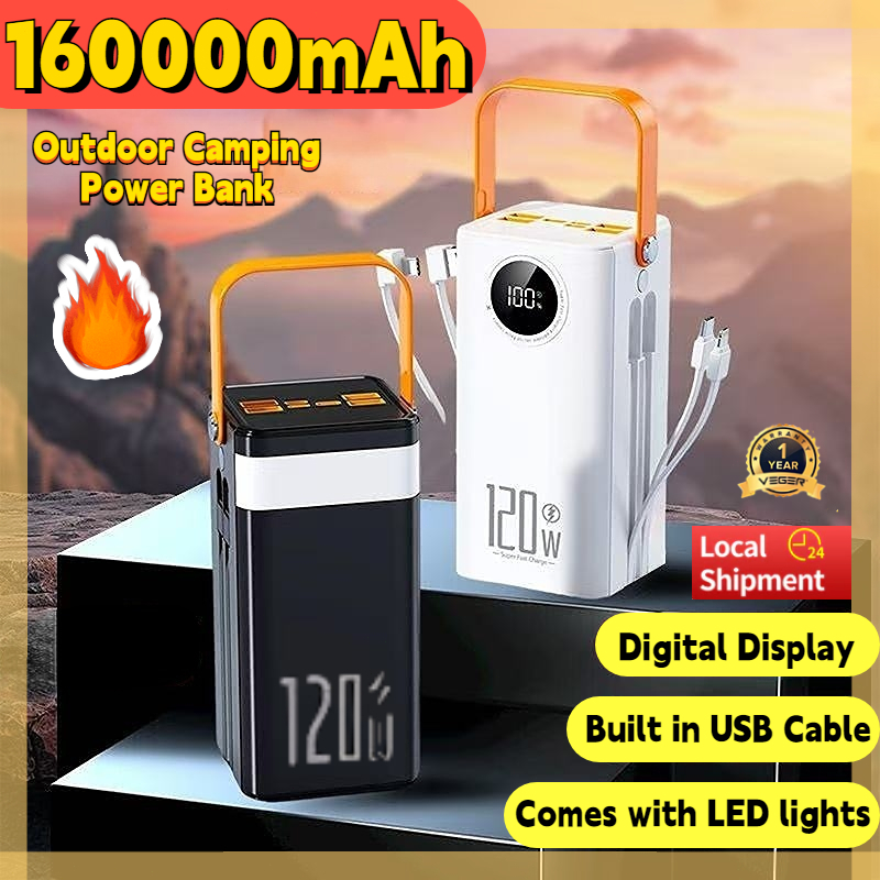120W Power Bank Original 160000mAh Powerbank Heavy Duty Original ...