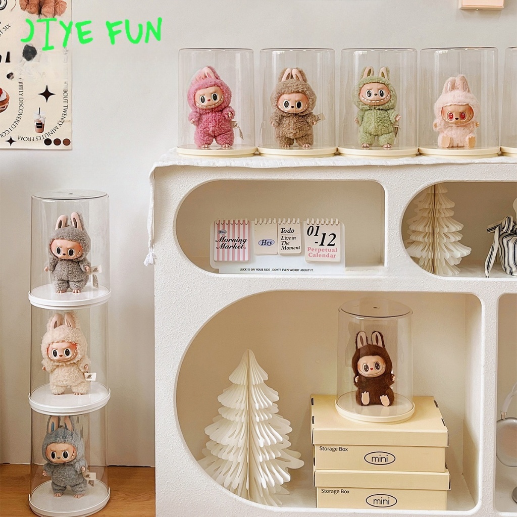Labubu Single-Slot Rotating Display Case Clear Acrylic Organizer for ...