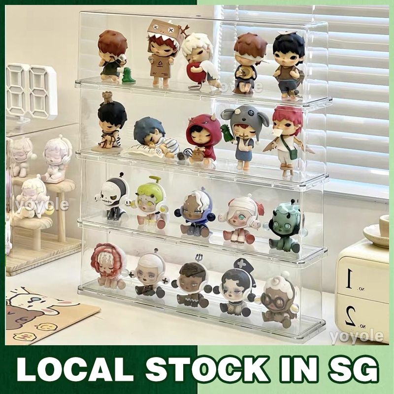 Wholesale Clear Acrylic Popmart Display Case with Lid Stackable ...