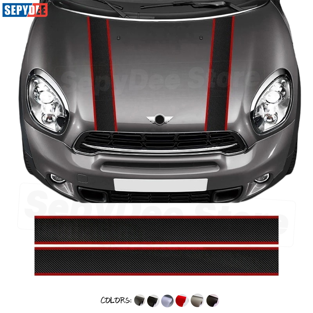 Edition John Cooper Works Bonnet Stripes Sticker Engine Cover Hood Band ...