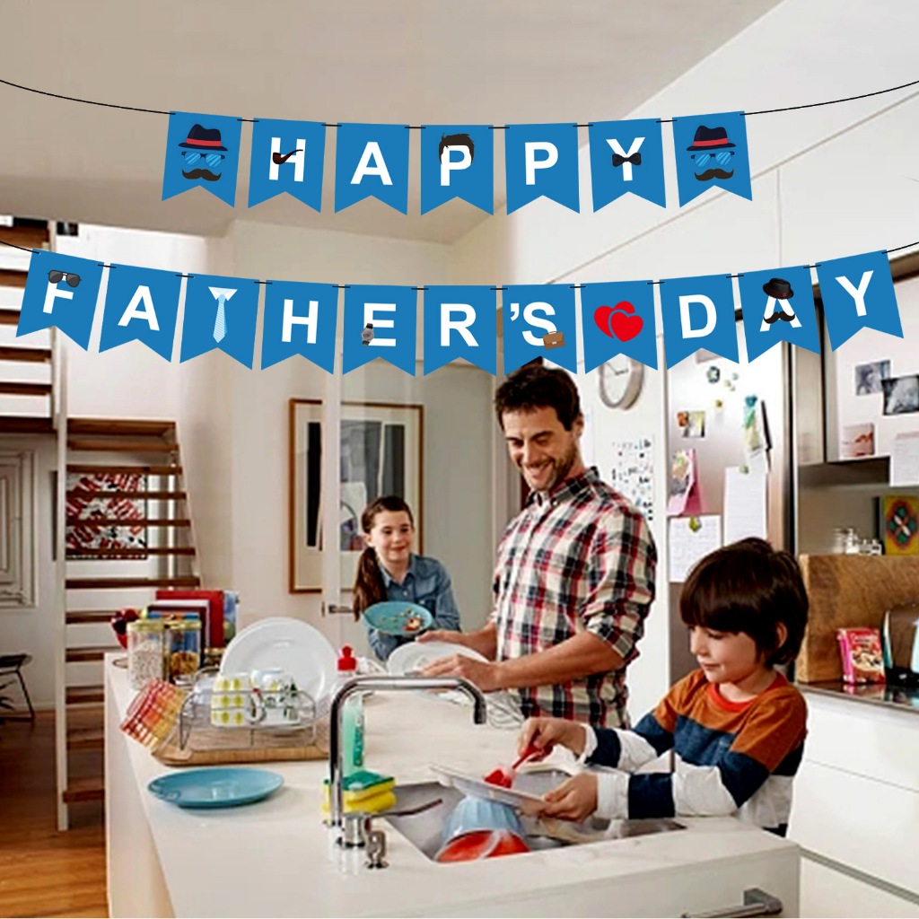 Mother's Day Theme Party Decoration Happy Father's Day Banner Father's ...