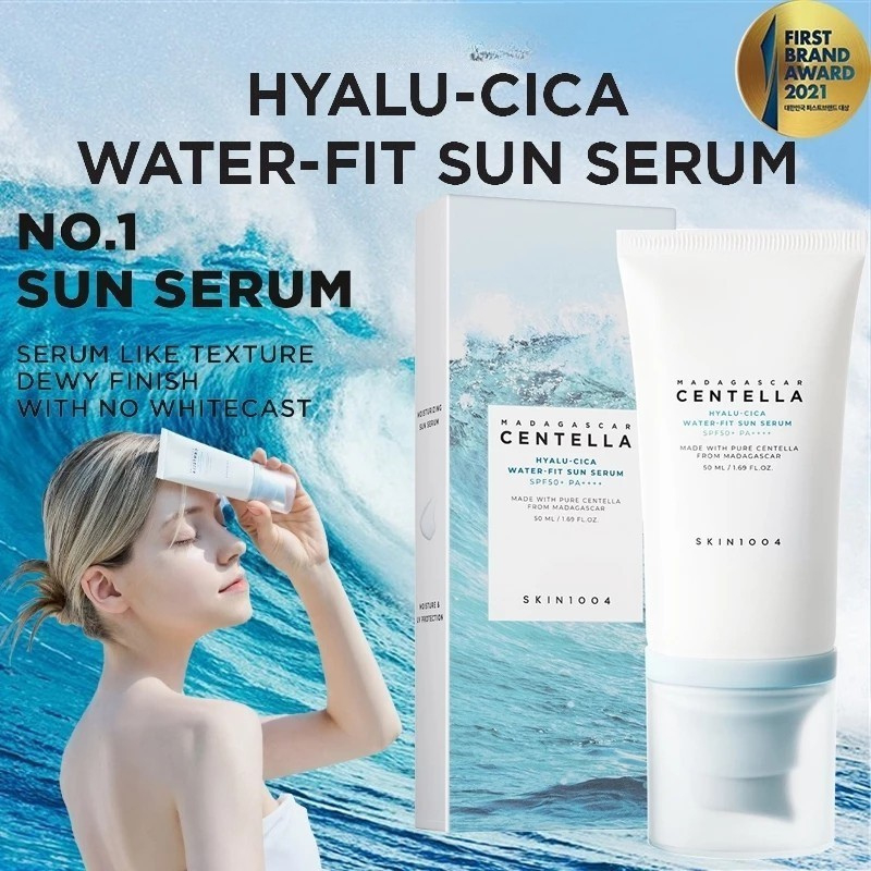 Skin 1004 Sunscreen Madagascar Centella Hyalu-Cica Water-Fit Sun Serum ...