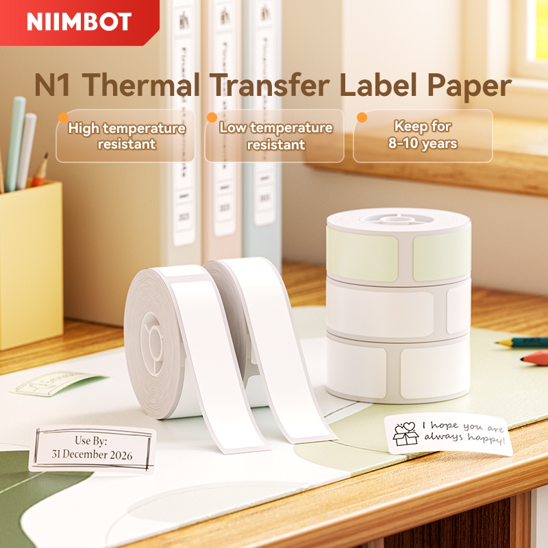 NIIMBOT N1(B18) Label Stickers, Durable PET Material, Waterproof and ...
